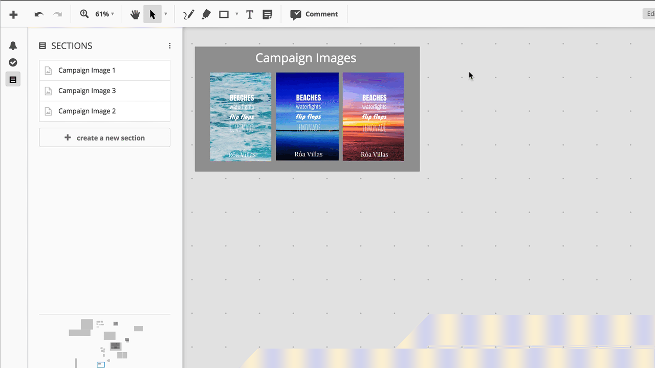 Sections and Board Outline – Conceptboard Help Center