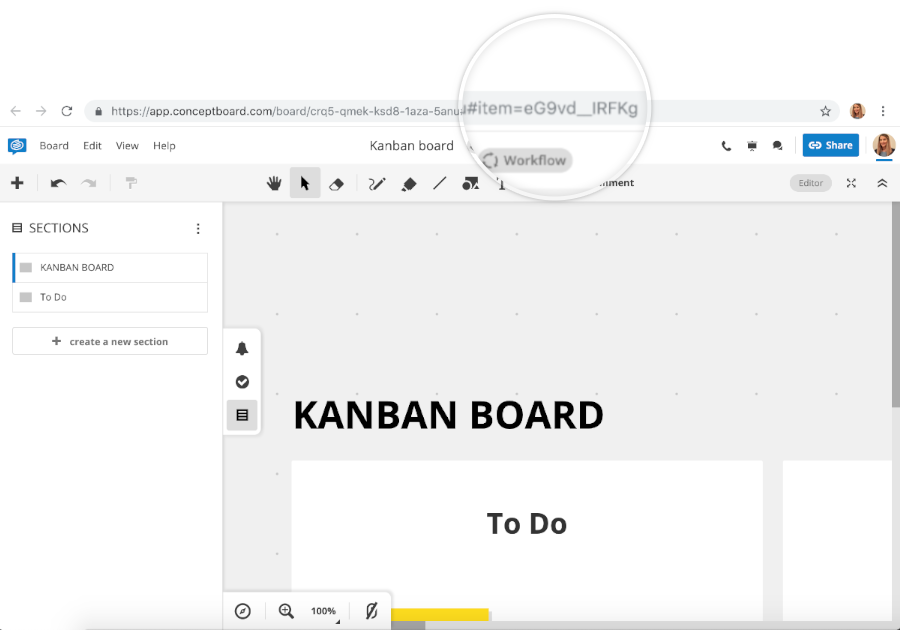 Sections and Board Outline – Conceptboard Help Center